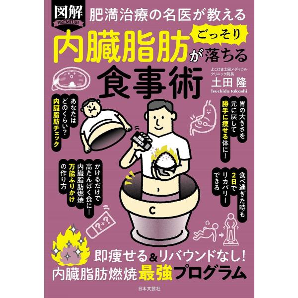 ※商品画像はイメージや仮デザインが含まれている場合があります。帯の有無など実際と異なる場合があります。著:土田隆出版社:日本文芸社発売日:2023年10月キーワード:図解PREMIUM肥満治療の名医が教える内臓脂肪がごっそり落ちる食事術土田...
