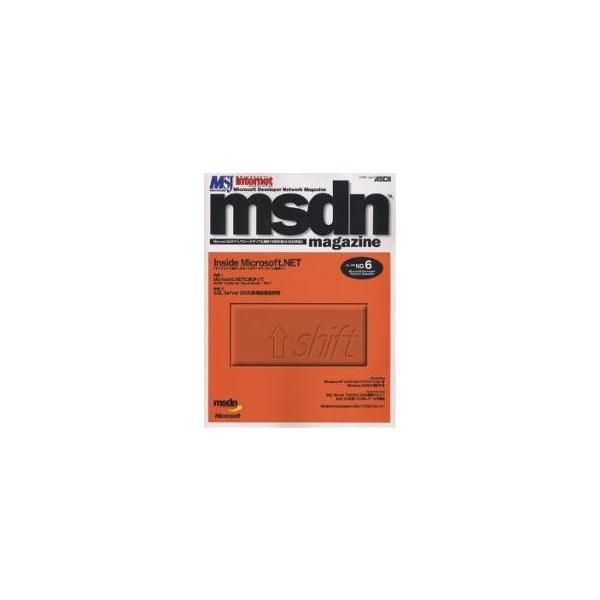 出版社:アスキー発売日:2000年08月シリーズ名等:アスキームックキーワード:msdnmagazineNo．６ えむえすでいーえぬまがじん６ＭＳＤＮＭＡＧＡＺＩＮ エムエスデイーエヌマガジン６ＭＳＤＮＭＡＧＡＺＩＮ