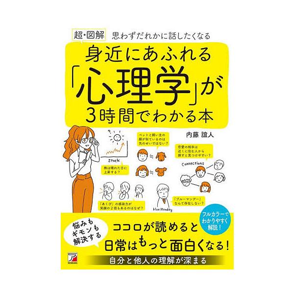 ※商品画像はイメージや仮デザインが含まれている場合があります。帯の有無など実際と異なる場合があります。著:内藤誼人出版社:明日香出版社発売日:2026年08月キーワード:〈超・図解〉身近にあふれる「心理学」が３時間でわかる本思わずだれかに話...