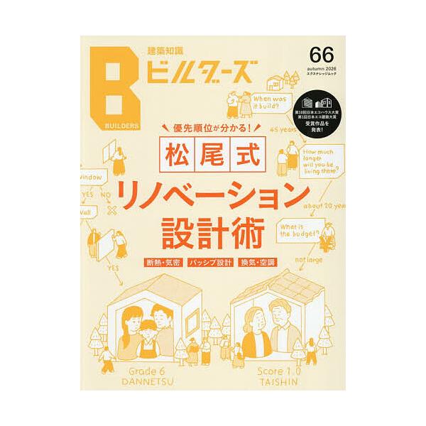 ※商品画像はイメージや仮デザインが含まれている場合があります。帯の有無など実際と異なる場合があります。出版社:エクスナレッジ発売日:2026年08月シリーズ名等:エクスナレッジムックキーワード:建築知識ビルダーズ６６ けんちくちしきびるだー...