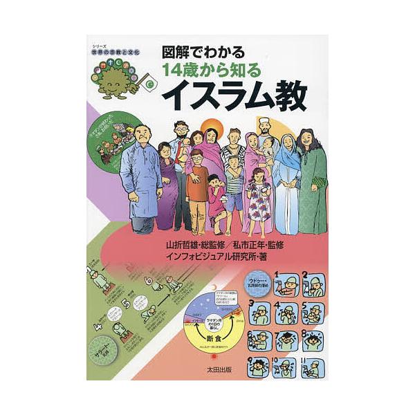 総監修:山折哲雄　監修:私市正年　著:インフォビジュアル研究所出版社:太田出版発売日:2024年05月シリーズ名等:シリーズ世界の宗教と文化キーワード:図解でわかる１４歳から知るイスラム教山折哲雄私市正年インフォビジュアル研究所 ずかいでわ...