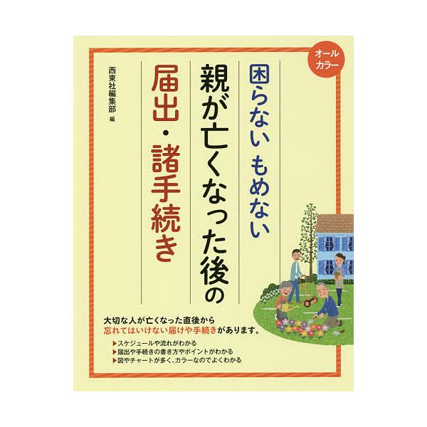 ※商品画像はイメージや仮デザインが含まれている場合があります。帯の有無など実際と異なる場合があります。編:西東社編集部出版社:西東社発売日:2016年12月キーワード:困らないもめない親が亡くなった後の届出・諸手続きオールカラー西東社編集部...