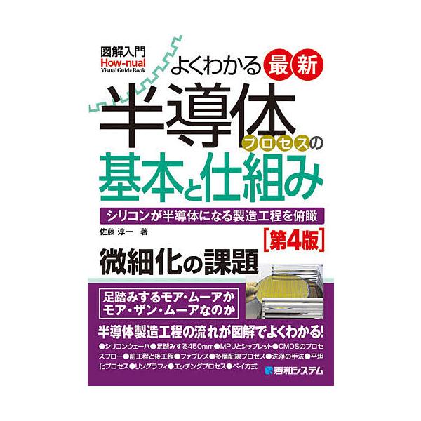 著:佐藤淳一出版社:秀和システム新社発売日:2020年09月シリーズ名等:図解入門：How‐nual Visual Guide Bookキーワード:よくわかる最新半導体プロセスの基本と仕組みシリコンが半導体になる製造工程を俯瞰佐藤淳一 よく...