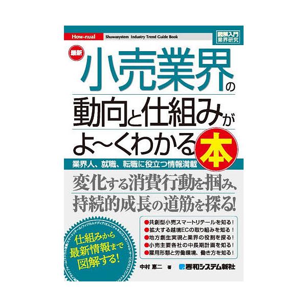 ※商品画像はイメージや仮デザインが含まれている場合があります。帯の有無など実際と異なる場合があります。著:中村恵二出版社:秀和システム新社発売日:2026年06月シリーズ名等:図解入門業界研究 How‐nualキーワード:最新小売業界の動向...
