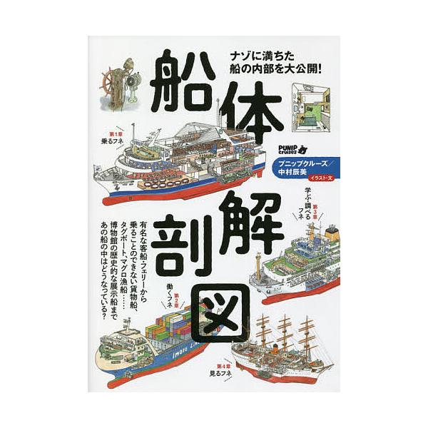 ※商品画像はイメージや仮デザインが含まれている場合があります。帯の有無など実際と異なる場合があります。イラスト:プニップクルーズ中村辰美出版社:イカロス出版発売日:2021年10月キーワード:船体解剖図ナゾに満ちた船の内部を大公開！プニップ...