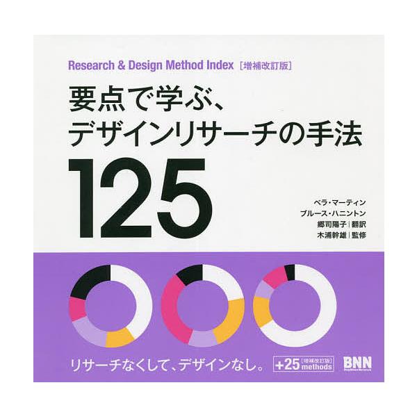 著:ベラ・マーティン　著:ブルース・ハニントン　訳:郷司陽子出版社:ビー・エヌ・エヌ発売日:2022年06月キーワード:要点で学ぶ、デザインリサーチの手法１２５Research＆DesignMethodIndexベラ・マーティンブルース・ハ...