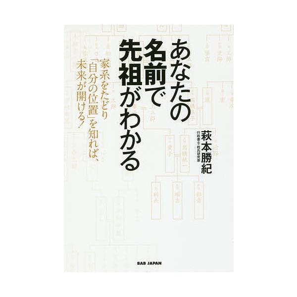 ※商品画像はイメージや仮デザインが含まれている場合があります。帯の有無など実際と異なる場合があります。著:萩本勝紀出版社:BABジャパン発売日:2018年06月キーワード:あなたの名前で先祖がわかる家系をたどり「自分の位置」を知れば、未来が...