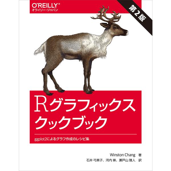 著:WinstonChang　訳:石井弓美子　訳:河内崇出版社:オライリー・ジャパン発売日:2019年11月キーワード:Rグラフィックスクックブックggplot２によるグラフ作成のレシピ集WinstonChang石井弓美子河内崇 あーるぐら...