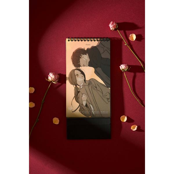 【発売日：2026年04月15日】卓上（リング綴じ）カレンダー／本体サイズ：115x205x80mm