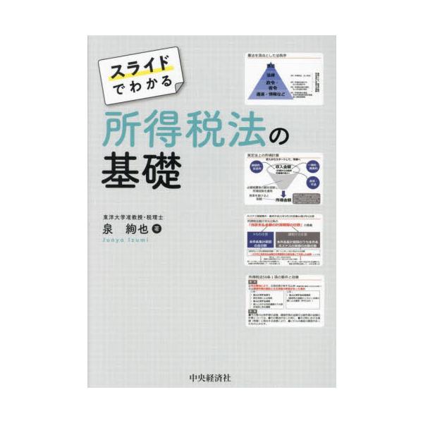 租税法の通則・原則と租税法の基礎を、スライドを用いて視覚的に理解できる所得税法の入門書。租税法のルールとその解釈、事実認定・契約解釈の考え方、所得税の計算方法まで詳しく解説。租税「法」に初めて興味を抱いた初学者の方のための租税法の入門書。&...