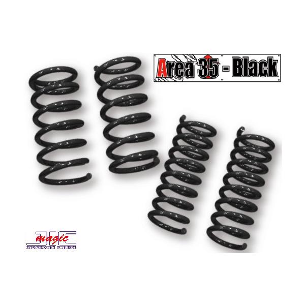 ■メーカー名：　JIC(ジェイアイシー)■商　品　名：　リフトアップスプリング Area35-Black■車種：　マツダ スクラムバン■型式：　DG64V■アップ量(mm)：　F：+30〜+35 R：+30〜+35■品番：　ARDA64-P...