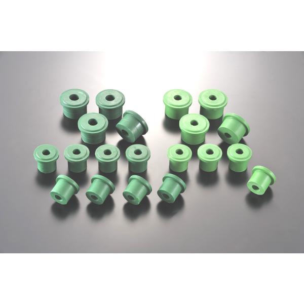 ■メーカー：　Motor Farm (モーターファーム)■商 品 名：　リーフスプリング用ブッシュ (ハード)■適合：　ジムニー JA11/JA71/SJ30■構成：　ブッシュ ｘ ２０■品番：　FBS-H＜代引き不可＞