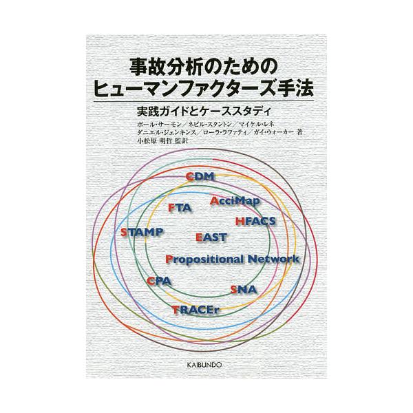 ※商品画像はイメージや仮デザインが含まれている場合があります。帯の有無など実際と異なる場合があります。ほか著:ポール・サーモン　監訳:小松原明哲出版社:海文堂出版発売日:2016年08月キーワード:事故分析のためのヒューマンファクターズ手法...