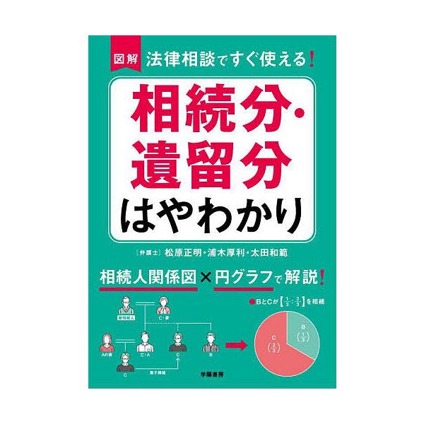※商品画像はイメージや仮デザインが含まれている場合があります。帯の有無など実際と異なる場合があります。著:松原正明　著:浦木厚利　著:太田和範出版社:学陽書房発売日:2024年04月キーワード:図解法律相談ですぐ使える！相続分・遺留分はやわ...