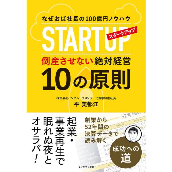 著:平美都江出版社:ダイヤモンド社発売日:2023年10月キーワード:スタートアップ倒産させない絶対経営１０の原則なぜおば社長の１００億円ノウハウ平美都江 ビジネス書 すたーとあつぷとうさんさせないぜつたいけいえいじゆ スタートアツプトウサ...