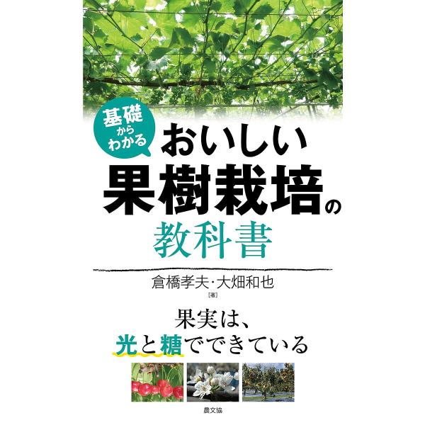 ※商品画像はイメージや仮デザインが含まれている場合があります。帯の有無など実際と異なる場合があります。著:倉橋孝夫　著:大畑和也出版社:農山漁村文化協会発売日:2025年08月キーワード:基礎からわかるおいしい果樹栽培の教科書果実は、光と糖...