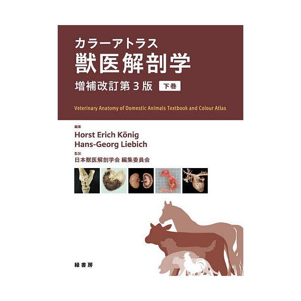 ※商品画像はイメージや仮デザインが含まれている場合があります。帯の有無など実際と異なる場合があります。編集:HorstErichKonig　編集:Hans‐GeorgLiebich　監訳:日本獣医解剖学会編集委員会出版社:緑書房発売日:20...