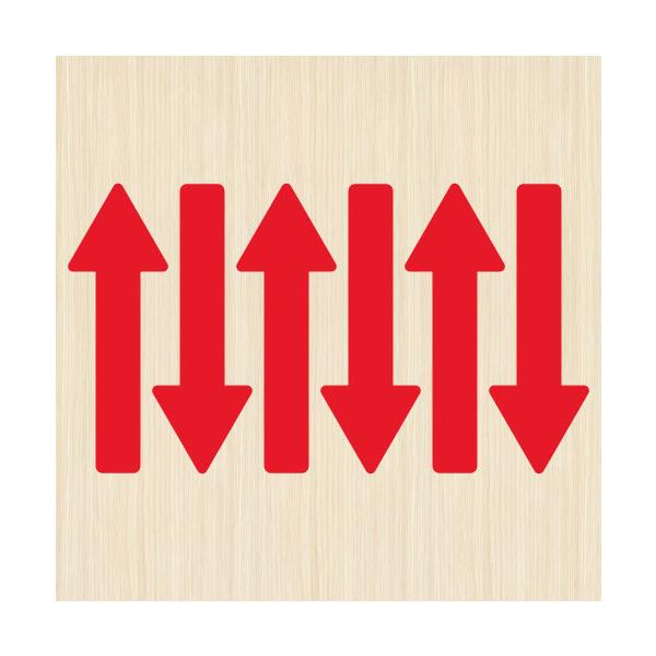 ・サイズ 矢印サイズ 13cm x 4.5cm 6枚。剥がしてそのまま使えます。 ・素材:PVC 防水加工済み。表裏同色・カッティングステッカは文字や絵柄のデザインのみ残るデカールタイプの切文字シールです。(画像での背景色は商品には付いてお...