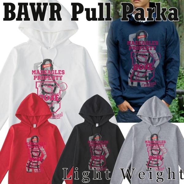 【3700円税別】■軽い生地感が心地よい！ライトウエイト・プルパーカーBAWR/9miles/Kronicsなど、リバイバル人気プリントで登場！袖・裾はしっかりしたリブ仕様です★ジャケットのインナーにも最適なループ裏毛で長期間にわたって活躍...