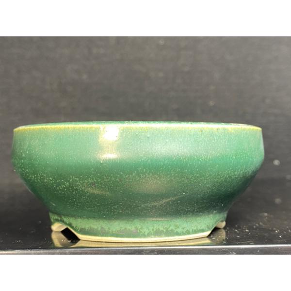 大きさ(外外) 口径95mm h40mm位落款 美功小品盆栽鉢