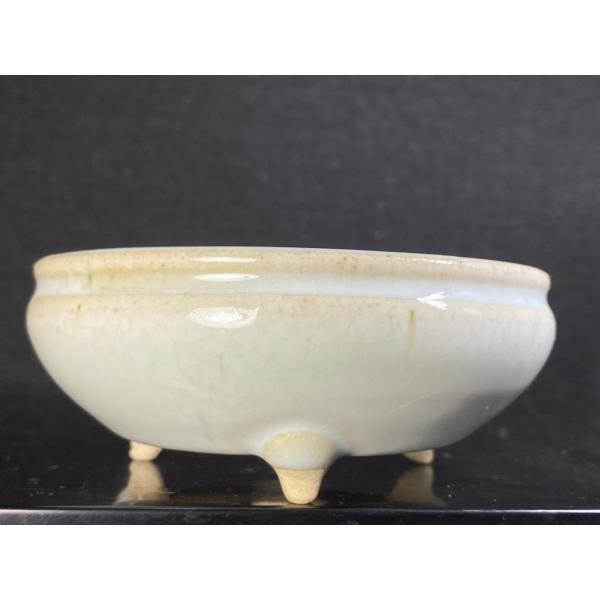 大きさ(外外) 口径110ｍｍ h45mm位落款 美功小品盆栽鉢