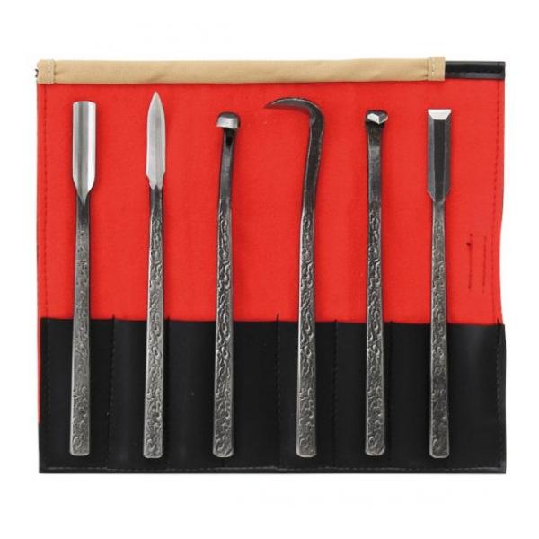 喜久和 特上共柄彫刻刀 ６点セット/Bonsai chisel set彫刻刀のセットです。215X245mm450g 日本製