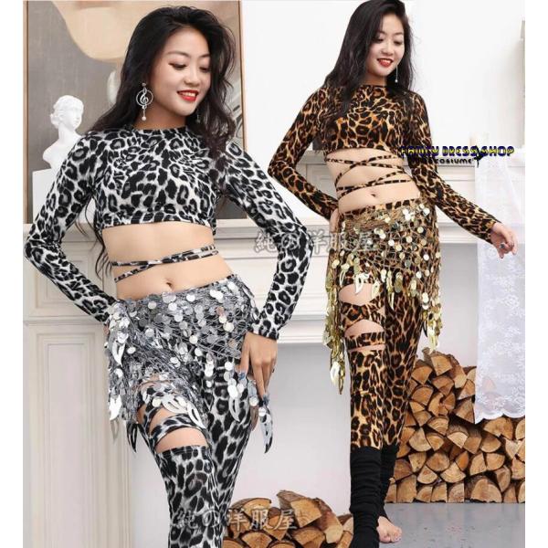 商品詳細  レディースベリーダンス衣装内容トップス単品：2380円上下衣装2点セット：3580円ヒップスカーフ付3点セット：4880円黒のレッグウォーマーは販売しておりません。サイズS M L素材   ポリエステル 注意事項：   1.素人...