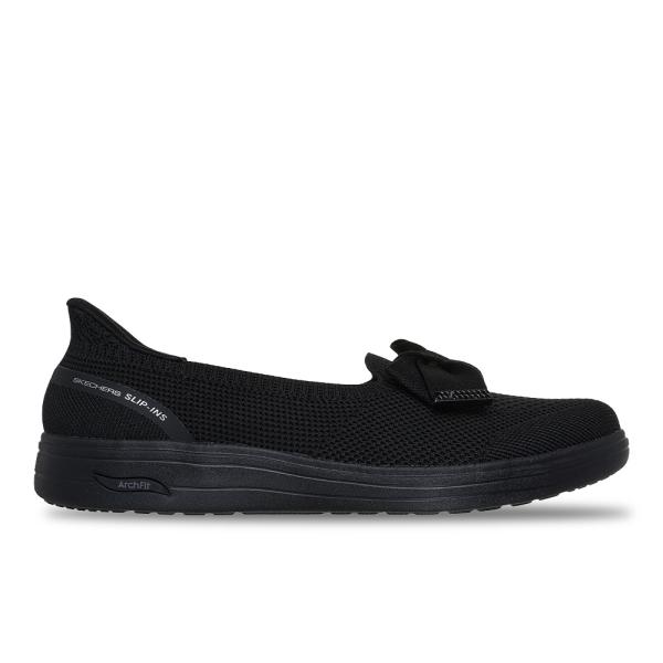 SKECHERS スケッチャーズ ARCH FIT INSPIRE - GEMMA アーチフィット インスパイア - ジェマ ブラック 138606-BBK 快適な履き心地でクラシックスタイルを楽しめる、Skechers Hands Fre...