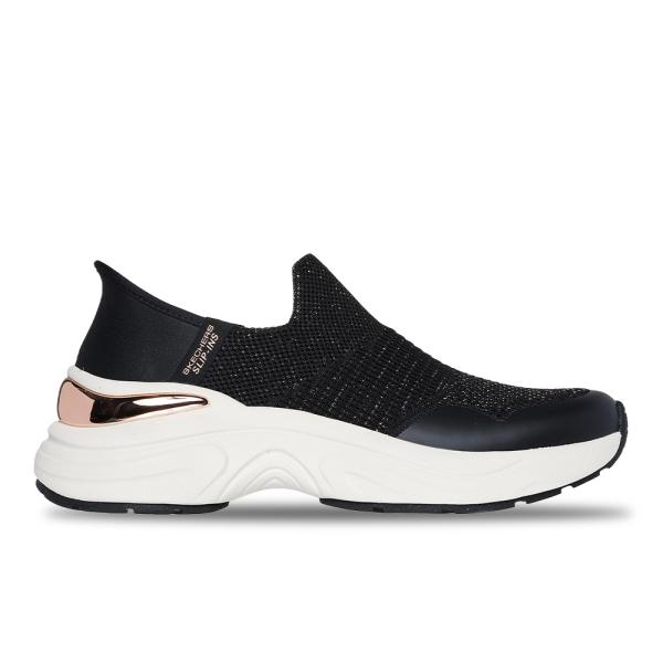 SKECHERS スケッチャーズ HAZEL - PRIYA ヘイゼル - プリヤ ブラック/ローズゴールド 177587-BKRG 履き心地の良いSkechers Street Hands Free Slip-ins（スケッチャーズ スト...