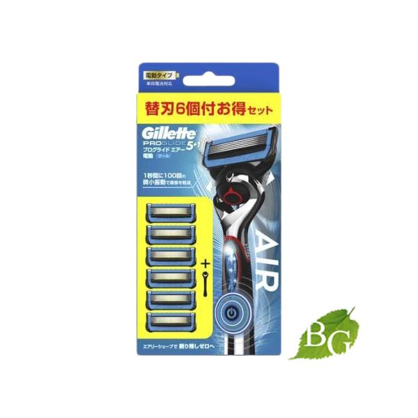 商品名:ジレット プログライド エアー 電動タイプ カミソリ内容量等:本体+替刃6個付メーカー:P&amp;G (プロクター・アンド・ギャンブル)生産国:ホルダー：中国、替刃：ドイツ商品区分:コスメ、美容、ヘアケア > メンズシェービ...