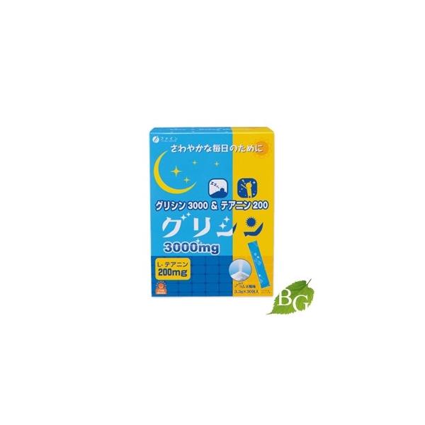 商品名:ファイン グリシン3000&amp;テアニン200内容量等:30包入りメーカー:株式会社ファイン生産国:日本製商品区分:ダイエット、健康 > サプリメント > DHA、EPA、オメガ3