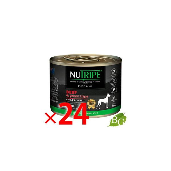 商品名:成犬用 ドッグフード NUTRIPE PURE ニュートライプ ピュア ビーフ＆グリーントライプ 185ｇ×24個メーカー:株式会社ファンタジーワールド生産国:ニュージーランド商品区分:ペット用品、生き物 > 犬用品 >...