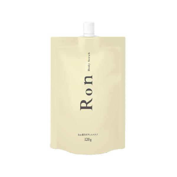 【発売日：2022年09月14日】◯商品名 Ron 薬用ボディースクラブ〇「使用方法」について肌を濡らした後、適量を塗布し、しばらく放置した後にマッサージを行い、しっかり洗い流してください。〇「内容量」120g◯使用上の注意 ・傷、湿疹等、...