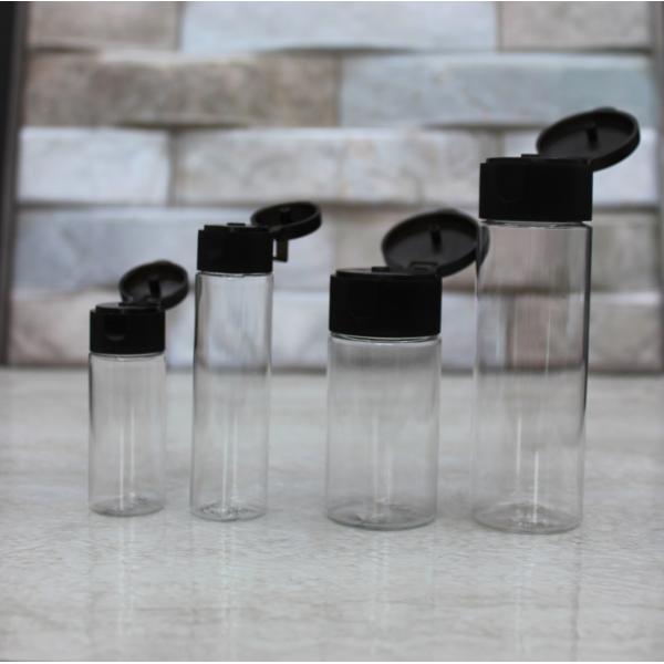 キーワード：国産　詰め替え容器 ワンタッチキャップ ４本セット 透明ボトル PET １２ml・１８ml・３０ml・５０m【商品紹介】　12ml・18ml・30ml・50mlのワンタッチキャップボトルの４本セットです。　コンパクトで携帯に便利...