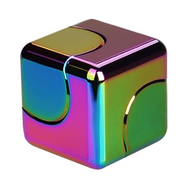 新型のキューブハンドスピナー欧米で大流行しており、様々な形の中でも珍しい四角いキューブ形の虹色ハンドスピナーです暇潰し、ストレス解消に暇潰しをしたくなる、手持ち無沙汰、なんとなく落ち着かなく不安、ストレスや禁煙中などでイライラする、なんとな...