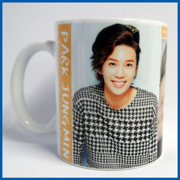 SS501　PARK JUNGMIN　パクジョンミンのマグカップです。大きさは直径8cm×高さ9.5cmとなっております。高画質マグカップでビックリするくらい綺麗な画像です。電子レンジにも使用可能です。