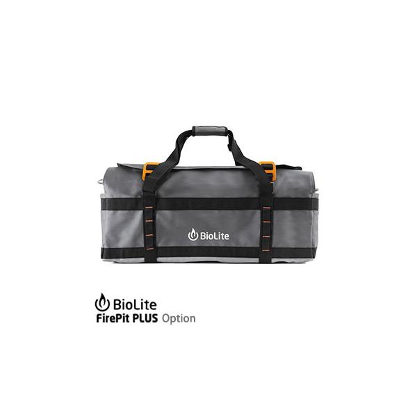 ファイアピット PLUSのオプション品です。ラップ式で、容量に合わせた収納が可能な専用キャリーバッグです。厚手の生地で、ファイアピット PLUSのすべてのオプションを収納できるほか、薪の運搬にも使えます。品番：#1824273サイズ：41×...