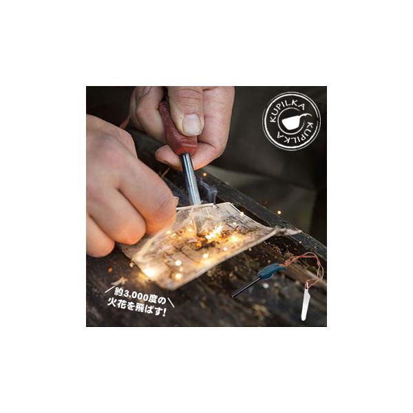 商品名：　ファイアスチール8品番：　#3728018カラー：　ブラック(BK)、ブルー(BL)、ブラウン(BN)、グリーン(GN)、レッド(RD)素材：　ロッド／フィロセリウムストライカー／スチールストラップ／トナカイ革ハンドル／クピルカオ...