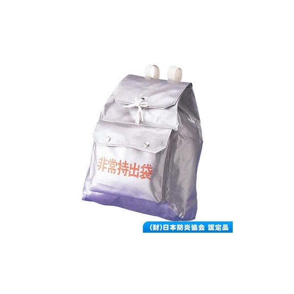 防炎協会認定シール付きで背負いやすく、強く、よく目立つので安心です。実用サイズ：410×405×70       重量：400g          材質：防炎加工布、鉄、アルミ、ポリエステル繊維、PP　：　パッケージ/PE袋
