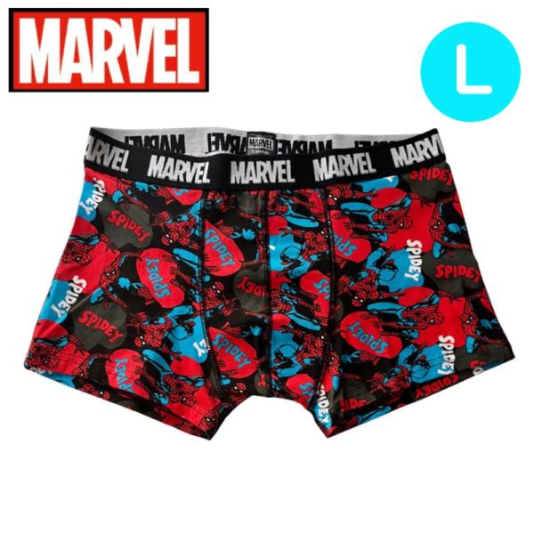 MARVELファン必見！『スパイダーマン』がデザインされた大迫力のボクサーパンツが登場！高品質の綿混素材を使用。耐久性がありながらも履きやすさ・柔らかいフィット感も兼ね備えた大人気のボクサーパンツです！女性も履きやすい前とじタイプ。何度洗っ...