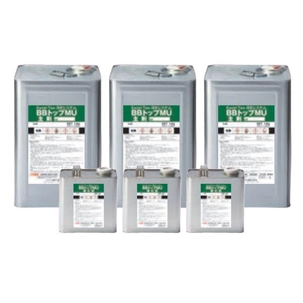 ※ユニオン建材の製品は九州への出荷は不可です。（他の地域の出荷規制はありません）ご注意ください。BBトップMU 16kgセット（主剤14kg缶、硬化剤2kg缶）3セットまとめ買いのページです。数量1で16kgセットを3セットお届け。大量に使...