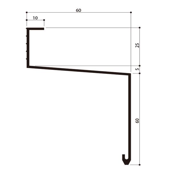 白水興産アルミ水切り材 OH-60K シルバー5本のページです。※本体のみの発送です。※付属品（ジョイント、コーナーなどをご希望の場合は別途お見積りしますので、製品名と数量をご連絡ください）（例）●●の内ジョイント1個、●●の出隅コーナー1...