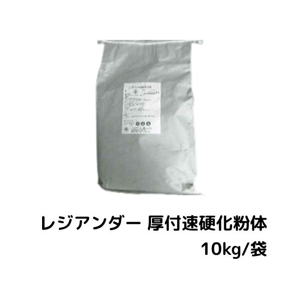 製品区分：セメント系下地調整材 速硬化粉体 厚付け補修材 モルタル系補修材型番：レジアンダー 厚付速硬化粉体 10kg袋用途：コンクリート不陸調整 欠損補修 防水下地形成 塗床下地調整 ライニング下地処理 厚付け補修用途機能：最大50mm厚...