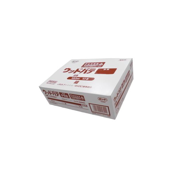 木材のひび割れ 穴埋め 下地調整にコニシ ボンド ウッドパテがおすすめです。JAIA F☆☆☆☆ 4V0C基準適合荷姿 120ml 10個※本品は小さな箇所の充てんにお使いください。幅または深さが5mm以上の箇所に使用すると、乾燥後にひび割...