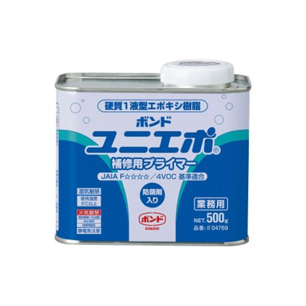 爆買 コニシ ボンド ユニエポ補修用プライマー 500g/缶のページです。【用途】樹脂モルタルのタックコート。防錆用プライマー。