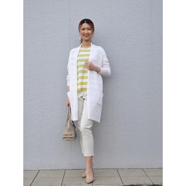 ナカボーサンエス（FAVEUR）●品番　7221-1323　モデル身長１６７ｃｍ（Ｂ：８４　Ｗ：６０　Ｈ：９０）（正規販売店取扱商品）サイズ　４０(９号）モデル着用●肩幅　36cm●着丈　81cm●袖丈　59cm●アームホール　21.5cm...