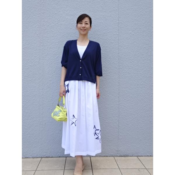 QTUME (クチューム) 　NUS　Bule Bell (ブルーベル)●品番　310-35061日本製（正規販売店取扱商品）モデル身長１６５ｃｍ（Ｂ：８３　Ｗ：６３　Ｈ：９０）サイズ３8　モデル着用●　肩幅　38cm●　着丈　49.5cm...