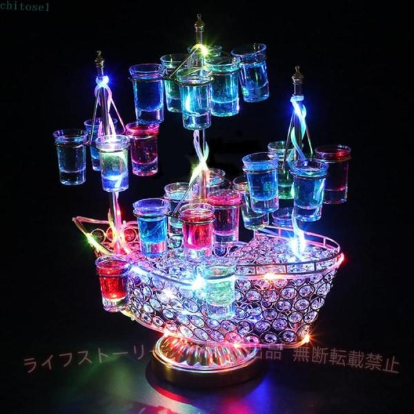 * 製品にはワイングラスが含まれていません。   【雰囲気を強調表示】LEDで照らされた酒棚は、装飾用のホームバーだけでなく、素晴らしい環境を作るための商業バーやクラブにも、モダンでファッショナブルです。さまざまな場所使えます、賑やか、静か...