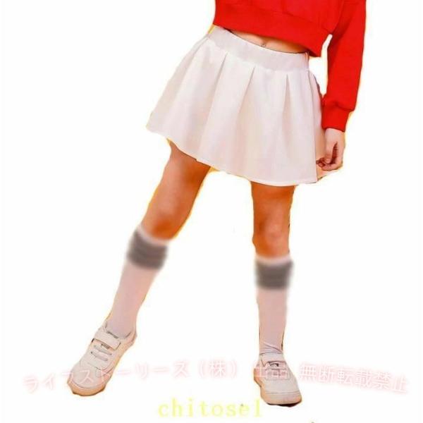 原産国:中国   素  材:綿60%   色：ホワイト   サイズ:   【110】スカート/25cm ウエスト/44-56cm 参考:身長95-105cm   【120】スカート/26cm ウエスト/52-62cm 参考:身長105-11...