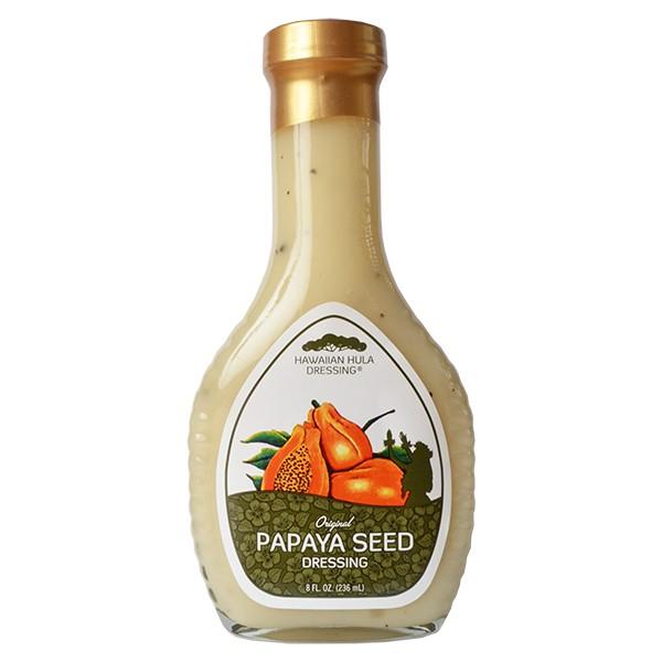 カウアイクッキー ハワイアンフラドレッシング パパイヤシードドレッシング 236mlカウアイクッキーが展開するドレッシングブランド「ハワイアンフラドレッシング」から届いた、パパイヤの種をふんだんに使用してつくられた1本。コールスローサラダや...
